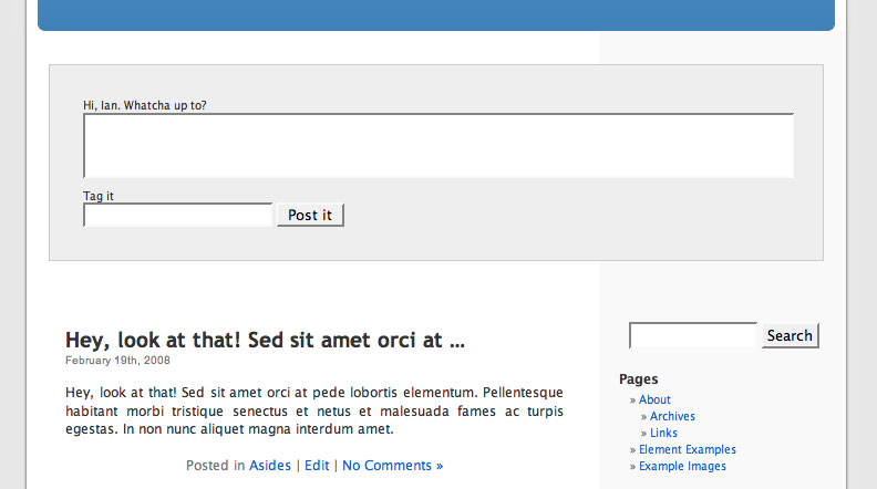 A Prologue-style quick post – ThemeShaper