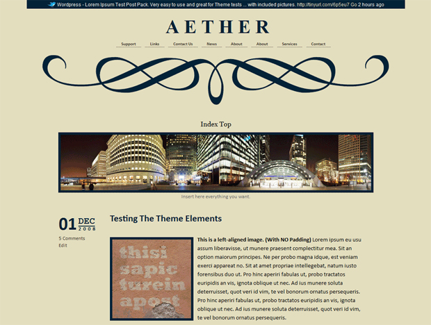 Aether: A Structurally Minimal Child Theme For Thematic – ThemeShaper