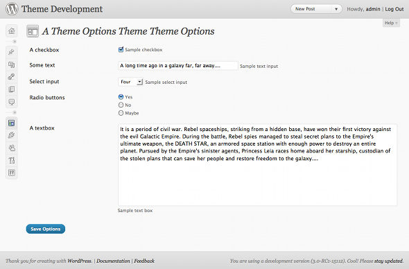 A Sample WordPress Theme Options Page – ThemeShaper