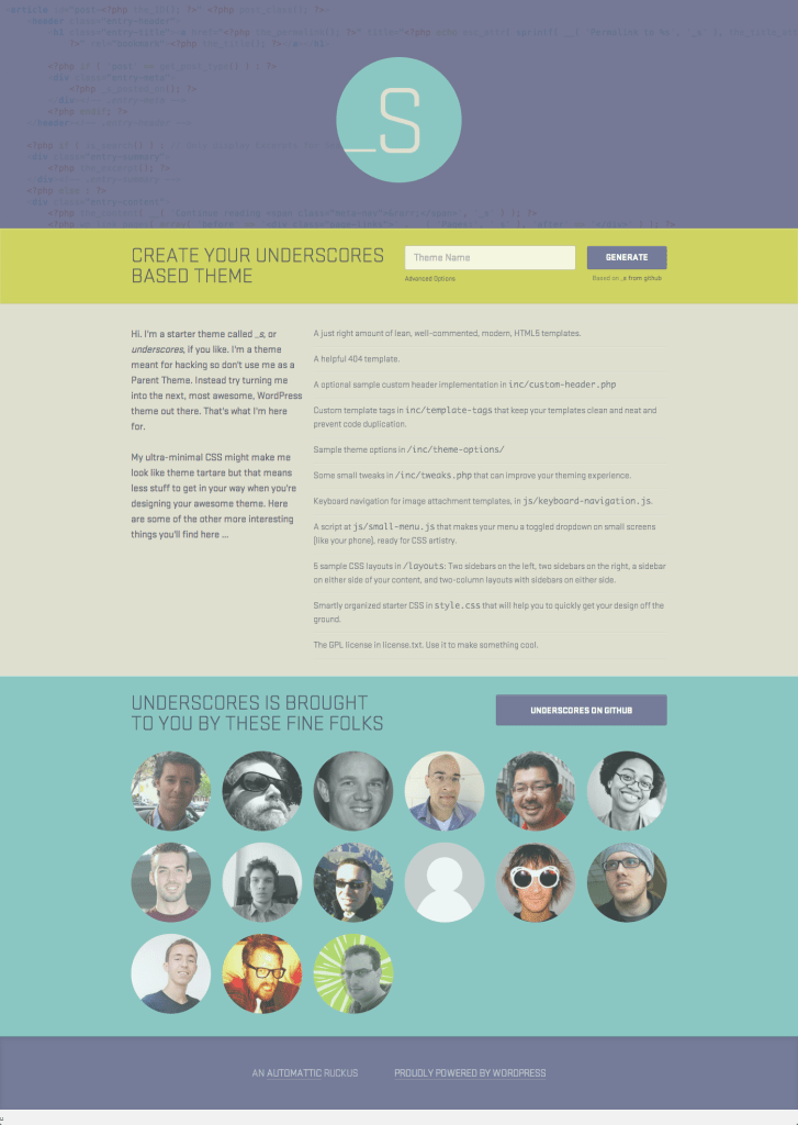 Underscores.me — The Best Way To Get Started With The _s Theme – ThemeShaper