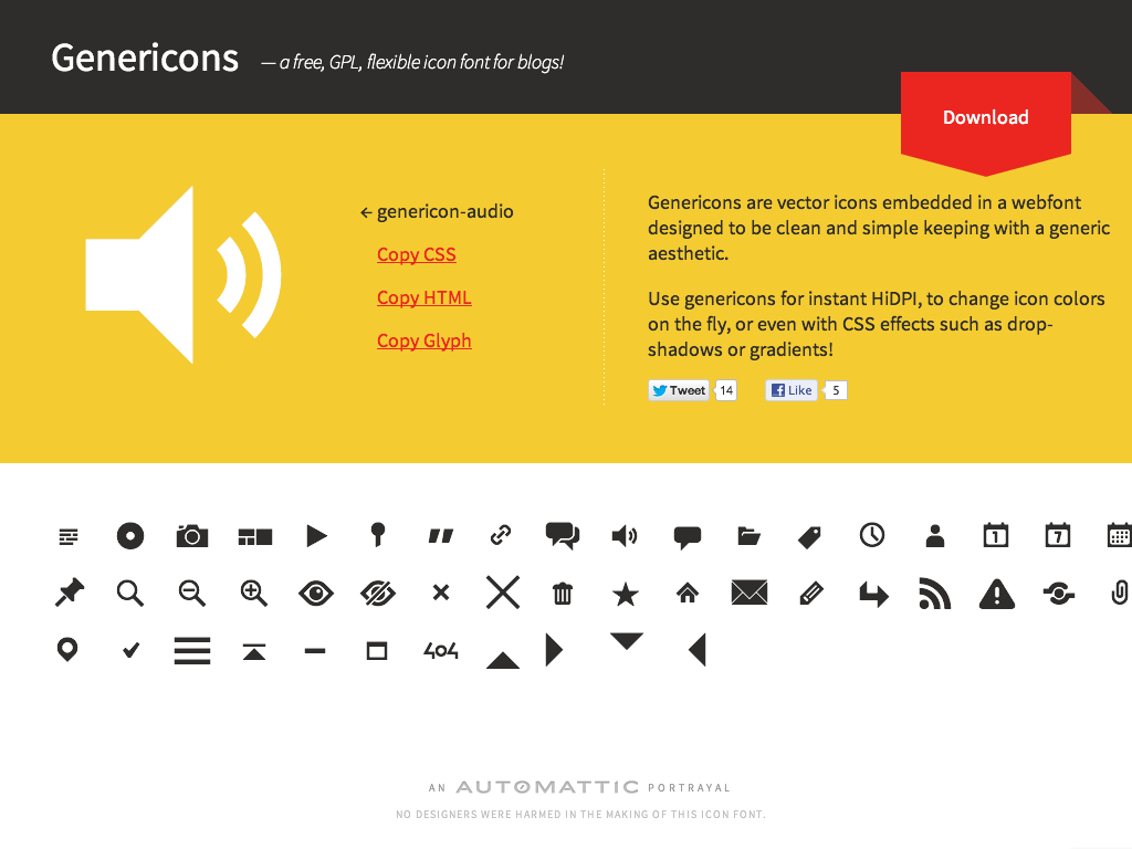 Genericons.com – ThemeShaper