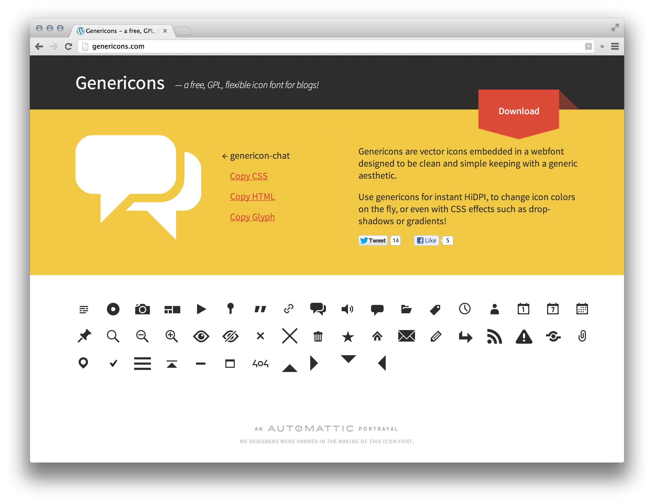 The Genericons Icon Font Story – ThemeShaper