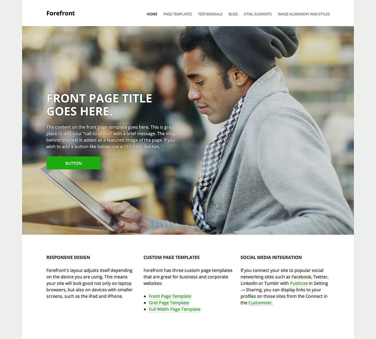 Behind the Design of the Forefront theme – ThemeShaper