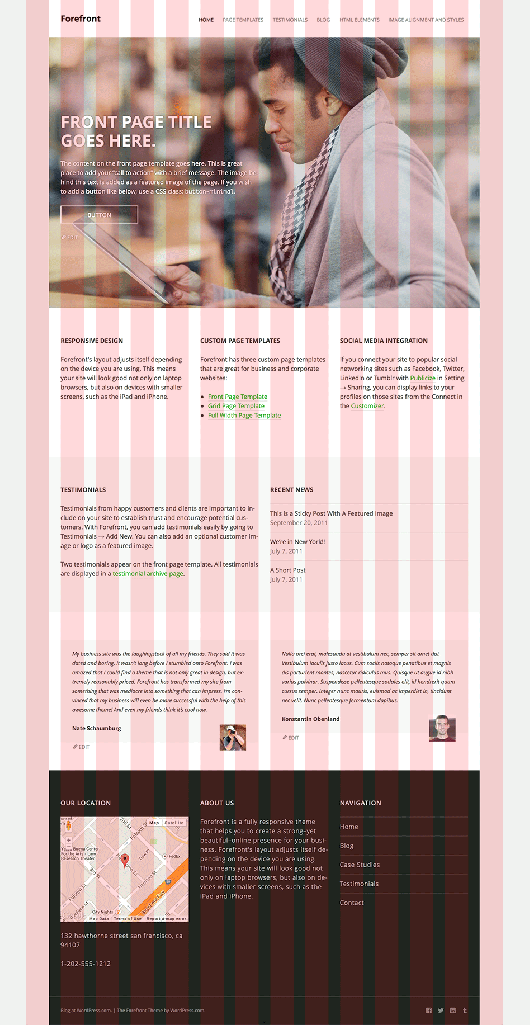 Behind the Design of the Forefront theme – ThemeShaper