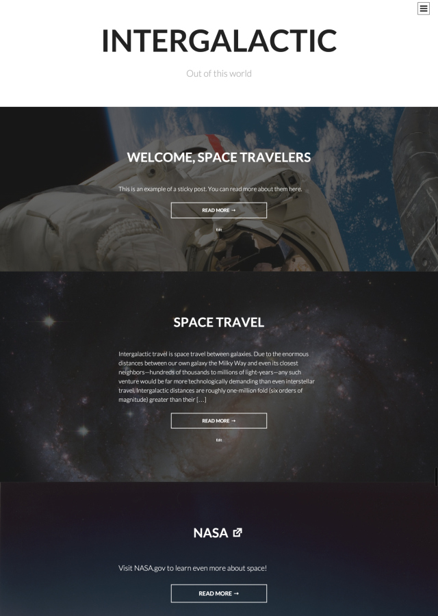 Intergalactic Takes Flight – ThemeShaper