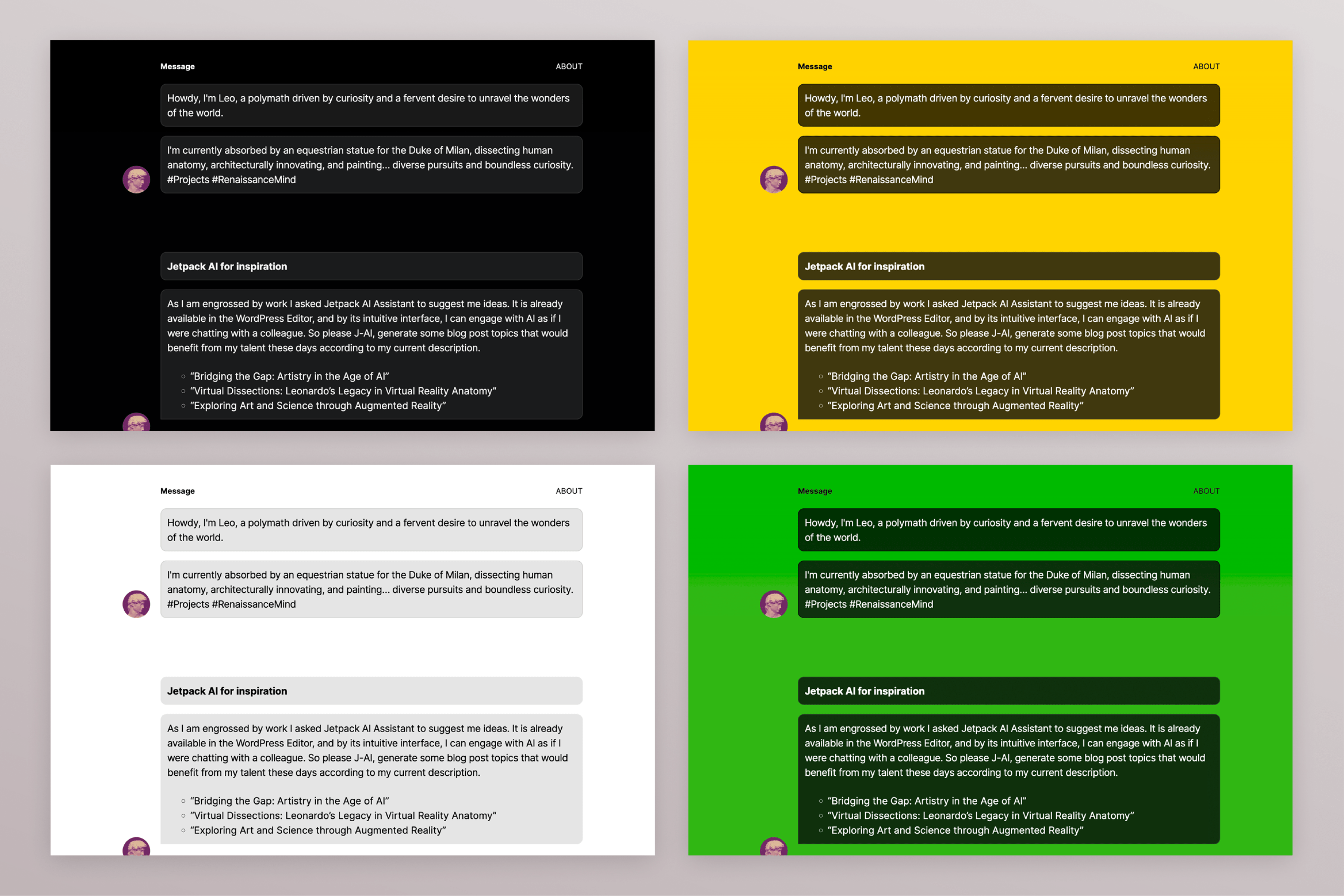 Message – ThemeShaper