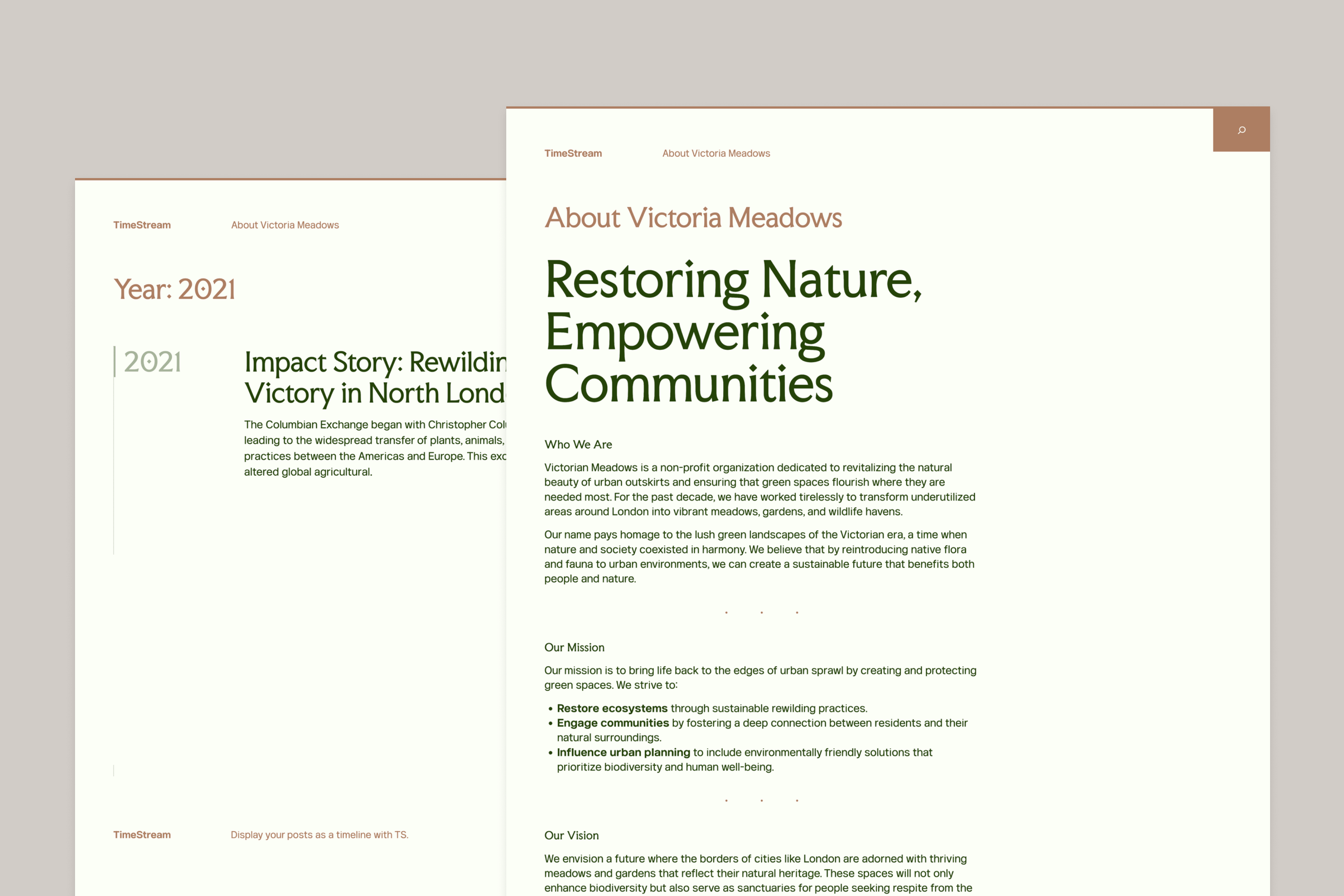 Timestream – ThemeShaper